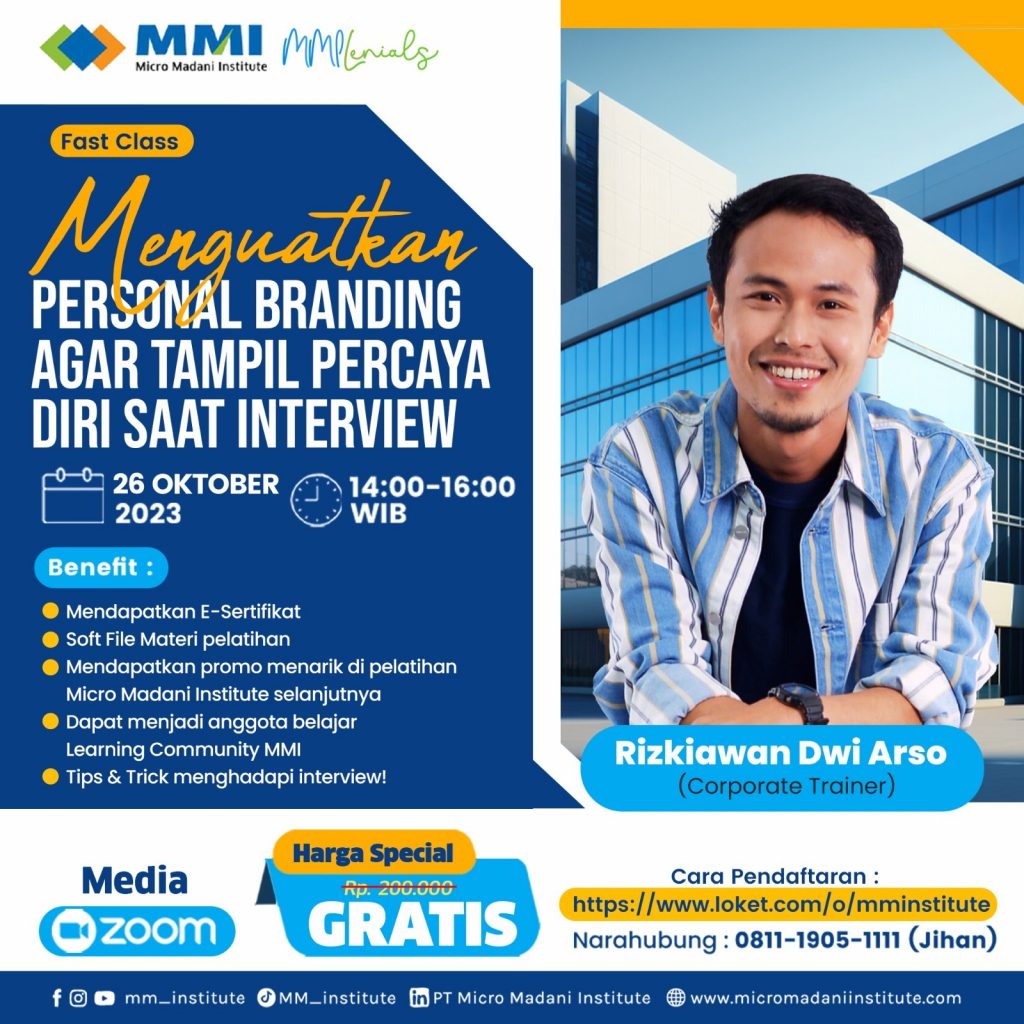 Event Training MMI – Micro Madani Institute