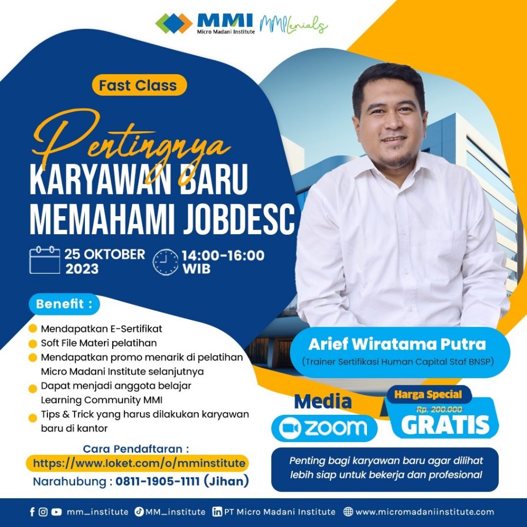 Event Training MMI – Micro Madani Institute